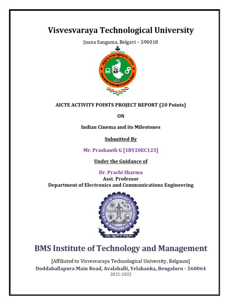 1BY20EC123 ICM 20 Points Report | PDF