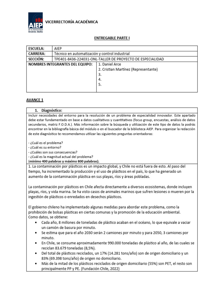 Entregable Parte I | PDF | Residuos | Software