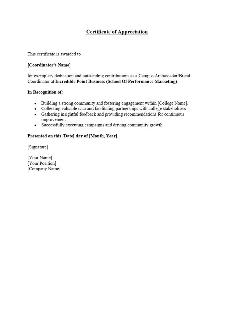 Certificate Template | PDF | Business