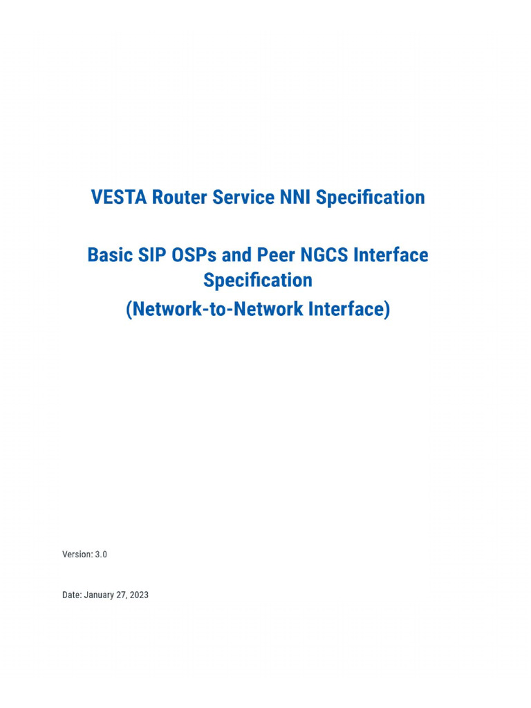 Mototrbo - VESTA Router Service Basic SIP OSP and ... P - and - Peer ...