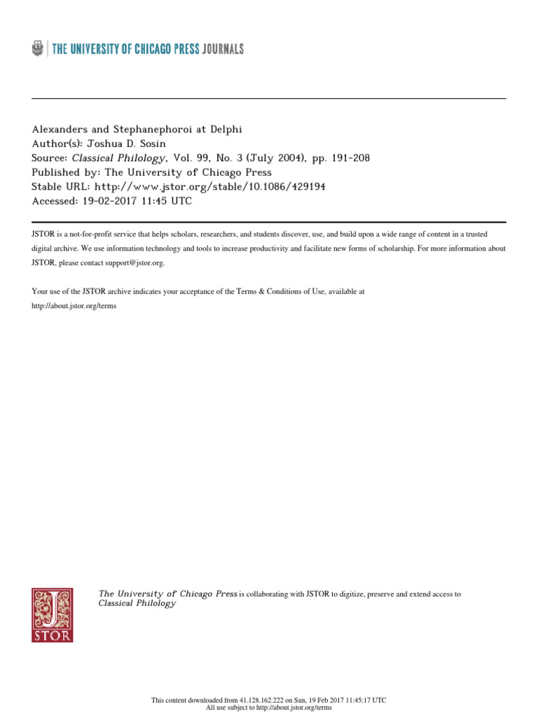 Alexanders and Stephanephoroi at Delphi | PDF | Coins | Macedonia ...