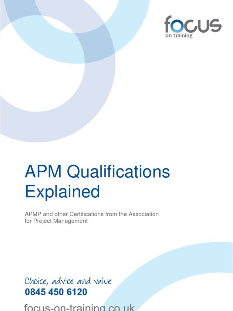 APM Qualifications Explained v1.04 | Business | Labour