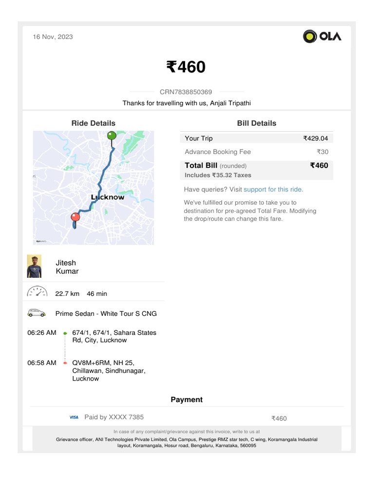 CRN7838850369 | PDF | Invoice | Debit Card