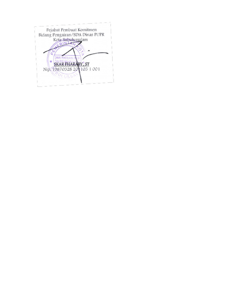 Contoh TTD Di Kontrak | PDF