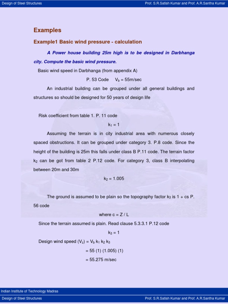 Wind Load Calculations | PDF