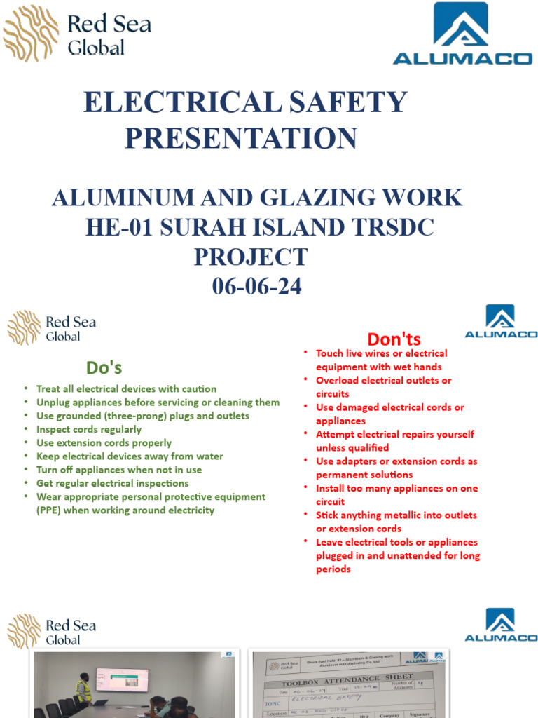 Alumaco Electrical Safety Presentation | PDF