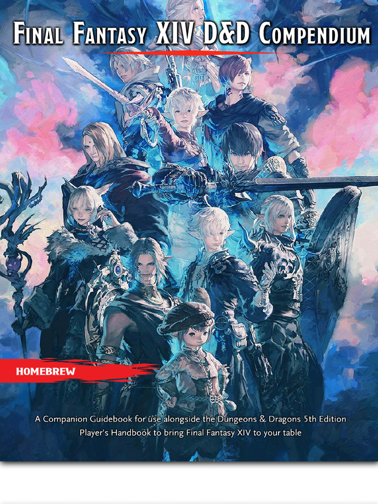 5th Edition D&D x Final Fantasy XIV - Classes and Races Compendium _ GM Binder | Download Free ...