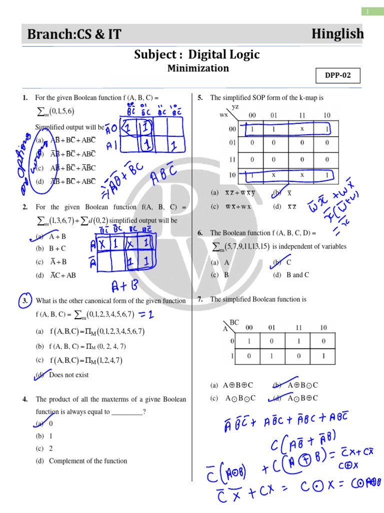 Minimization - DPP 02 | PDF | Mathematics Of Computing | Applied ... Minimization - DPP 02 | PDF | Mathematics Of Computing | Applied ...