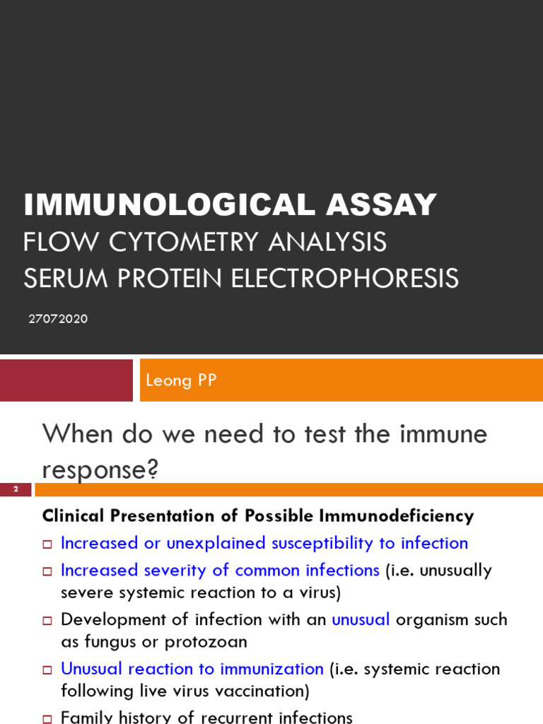 Immunological Assay LPP Jul 2020 | PDF | Flow Cytometry | Diseases And ...