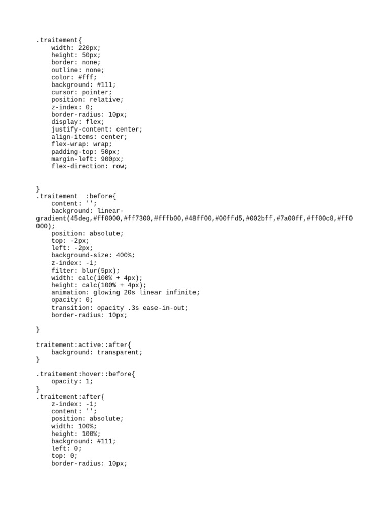 CSS Button Styling Guide | PDF