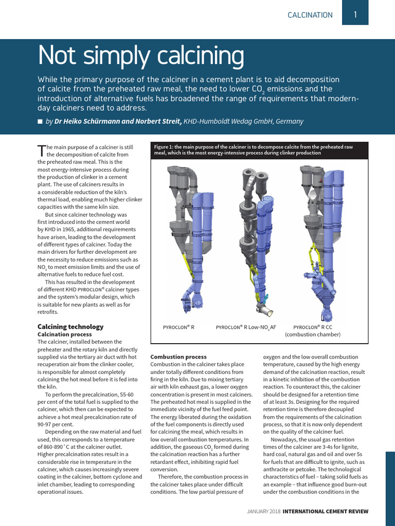 1801 - Not Simply Calcining - Int Cement Review | PDF | Combustion ...