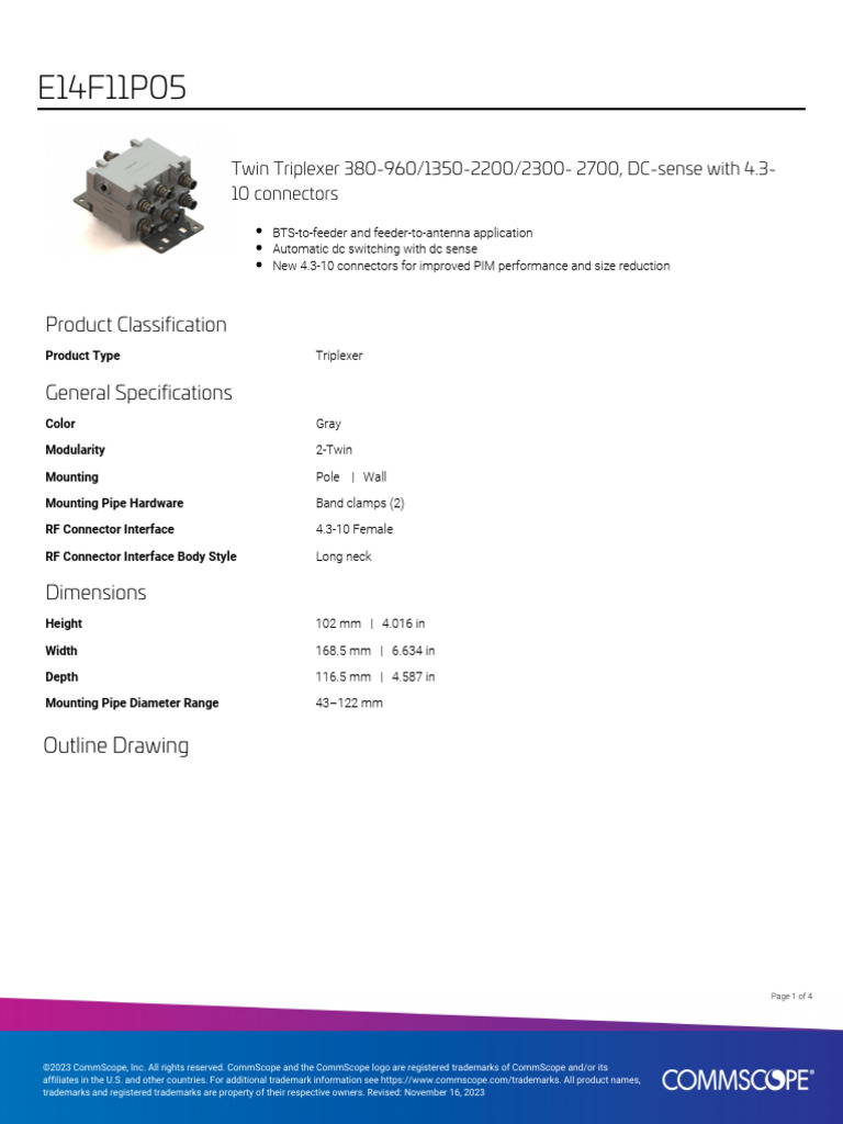 Twin Triplexer 380-2700 DC-Sense | PDF | Electrical Engineering ...