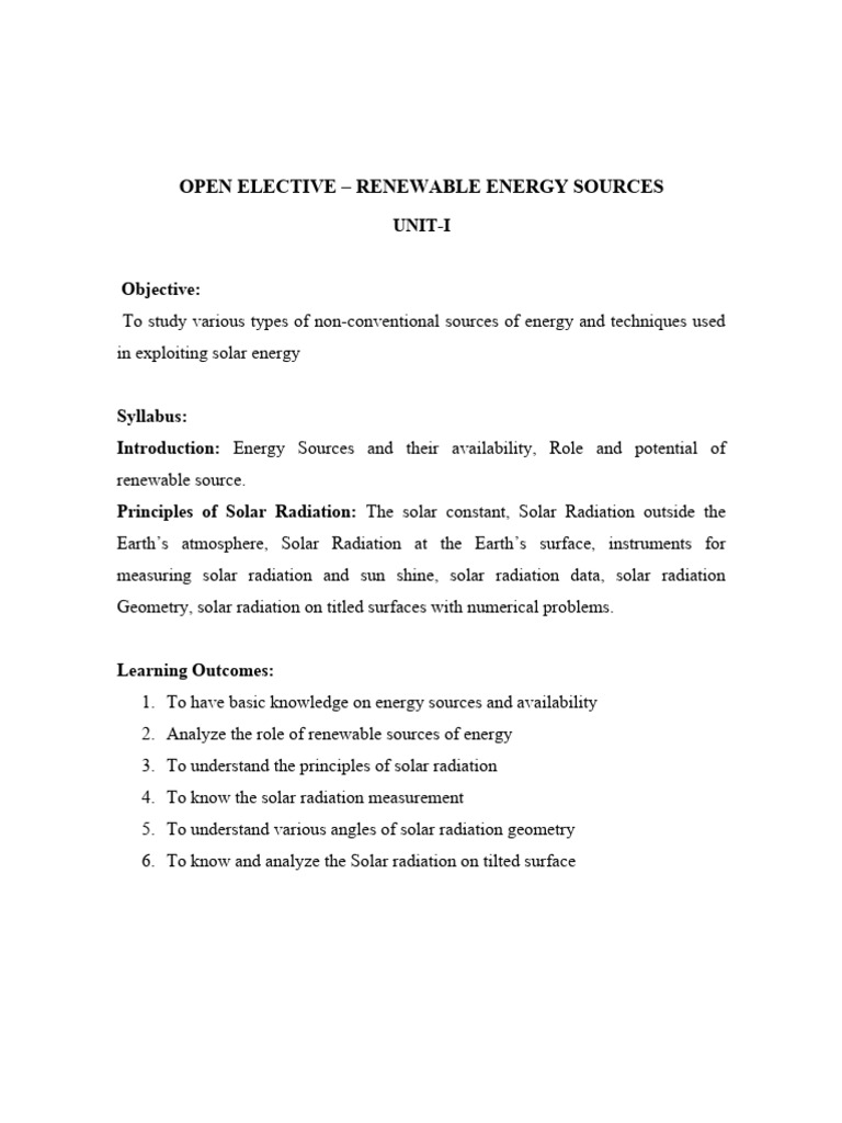 Res Unit-I | PDF | Earth | Scattering