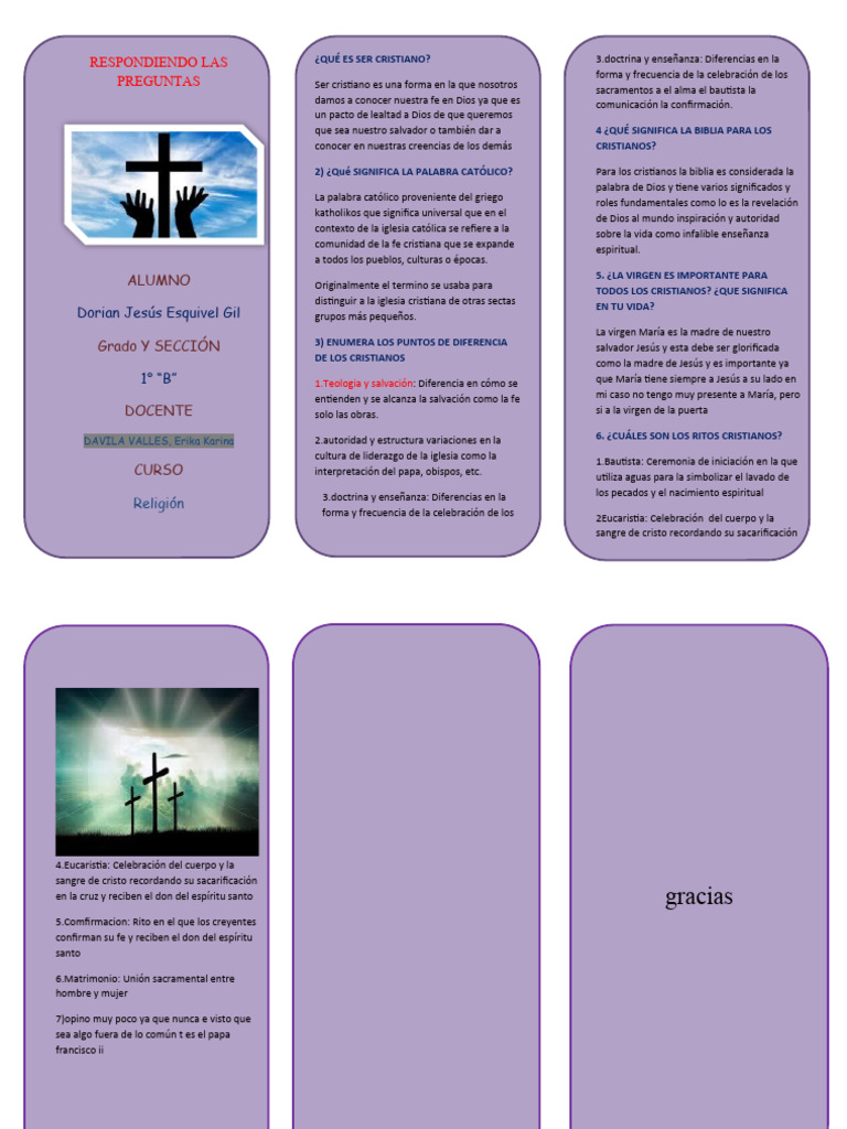 Triptico | PDF | María, madre de Jesús | Cristo (título)