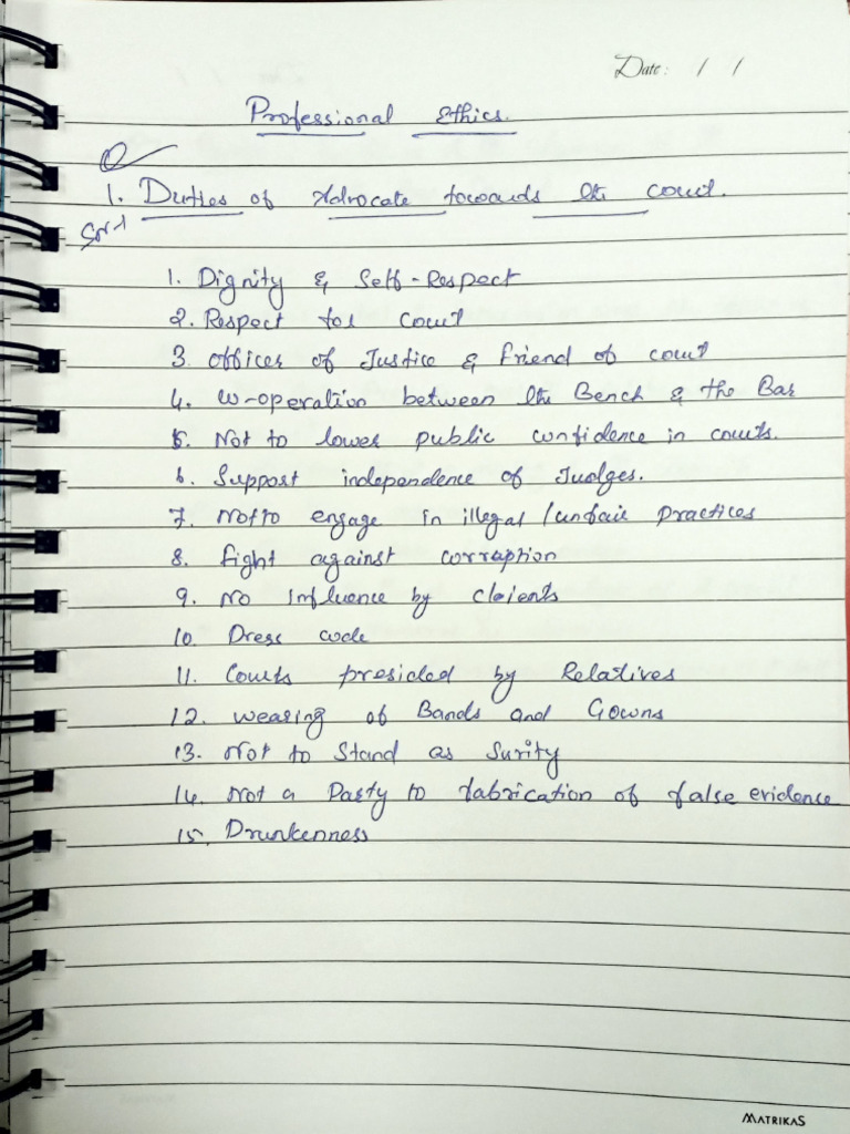 Professional Ethics - Test-1 (Part-1) | PDF | Advocate | Government