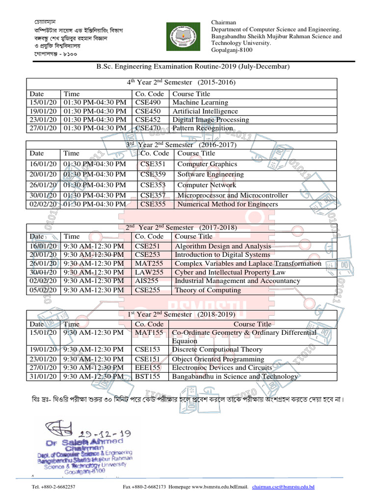 2019-Even RTN For Published Pdf2 | PDF | Computing | Engineering