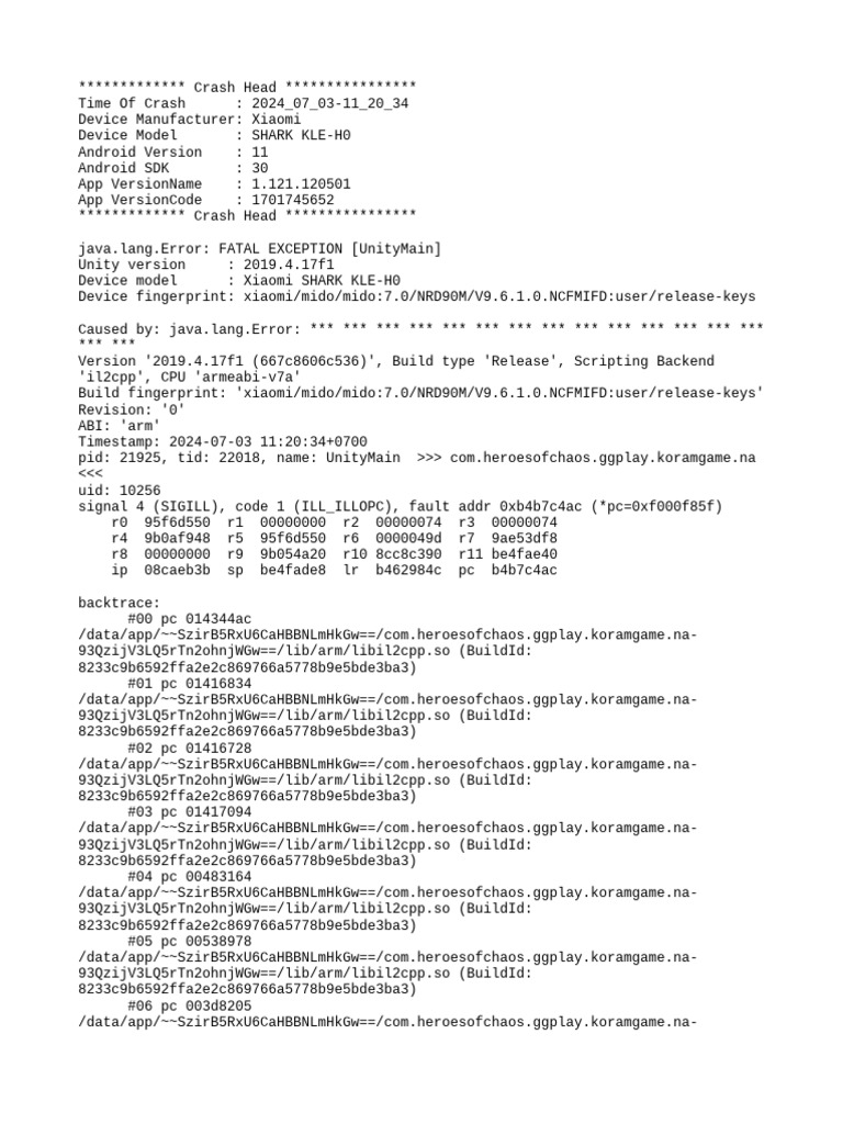 Mod Menu Crash 2024 07 03-11 20 34 | PDF | Personal Digital Assistant | Operating System Families