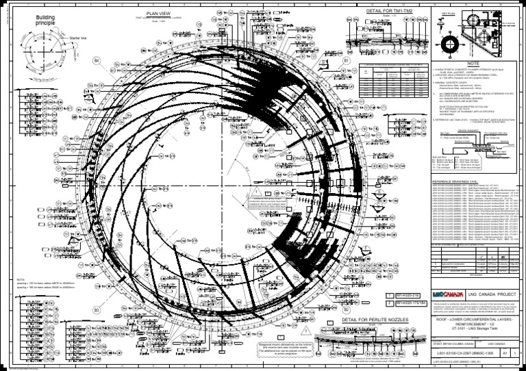 Building Principle: Plan View Detail For Tm1-Tm2 | PDF | Concrete ...