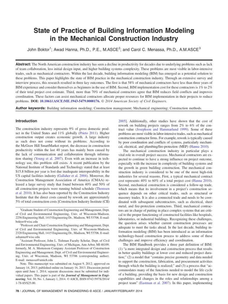 11state of Practice of Building Information Modeling | PDF | Building ...