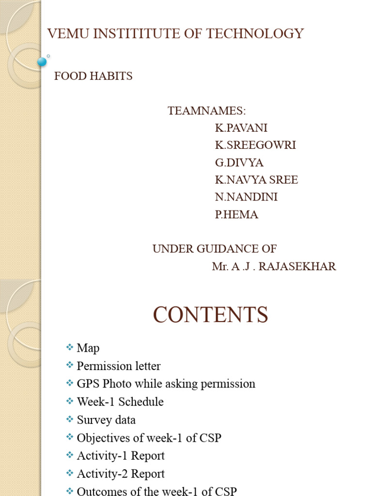 Vemu Instititute of Technology | PDF | Obesity | Determinants Of Health