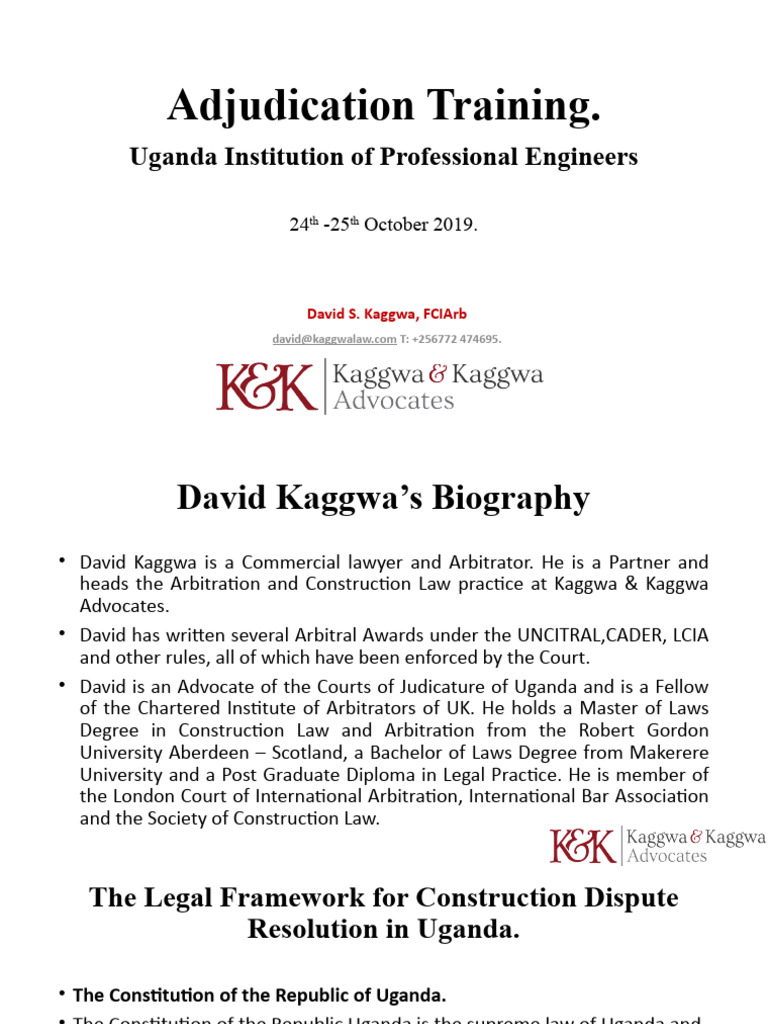 UIPE Legal Framework On ADR Presentation | PDF | Arbitration | Alternative Dispute Resolution