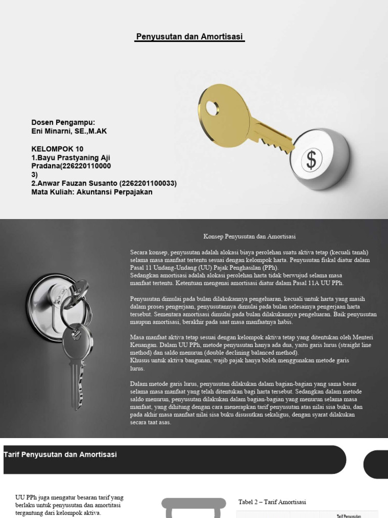 Konsep Penyusutan Dan Amortisasi Dal | PDF