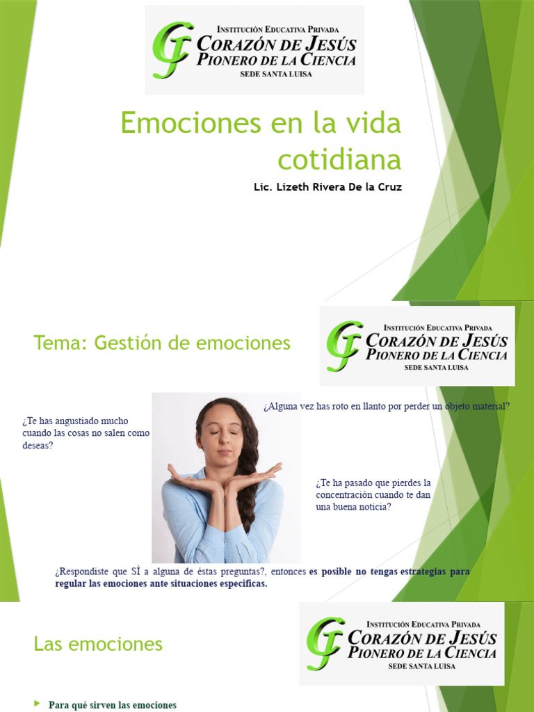 Clase Emociones en La Vida Cotidiana | PDF