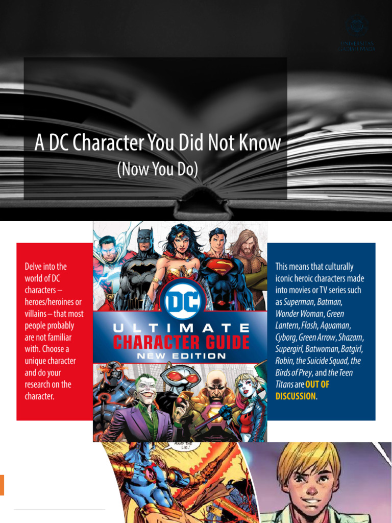 Meeting 2 - A DC Character You Did Not Know | PDF