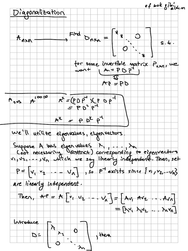 Diagonal Ization | PDF