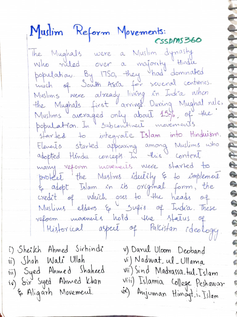 Muslim Reform Movements | PDF | Abrahamic Religions | Religious Faiths