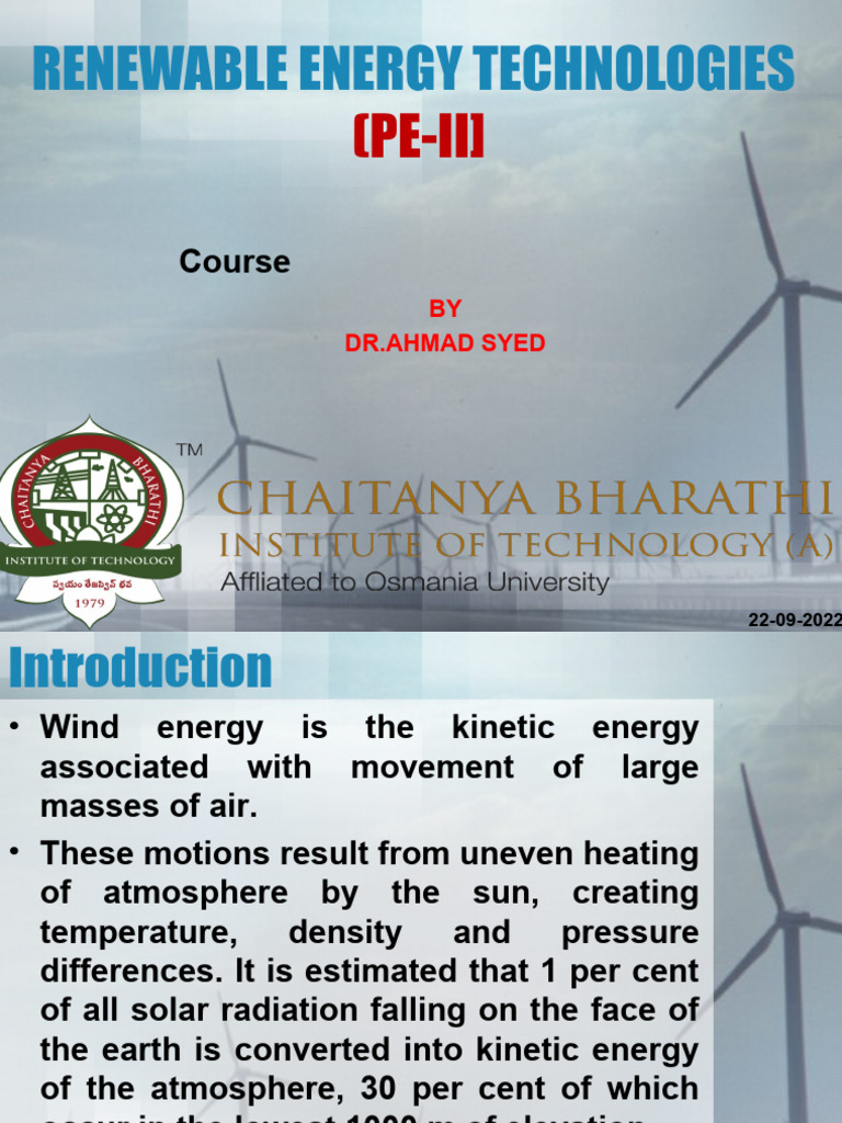 Unit2 Physics Of Wind Power Part2 2 Pdf Turbine Wind Power