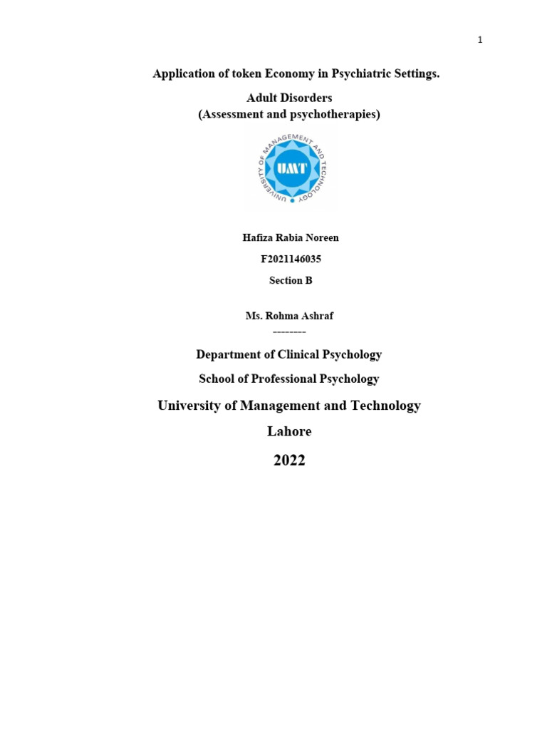 Adult Assi 2 | PDF | Reinforcement | Behavioural Sciences