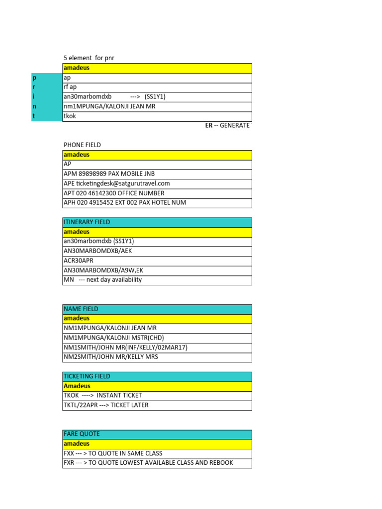 Training File-All Coomands | PDF