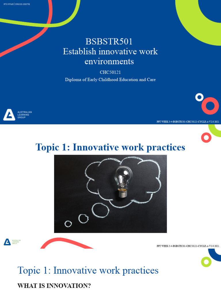 Week 3 4 Bsbstr501 Chc50121 Cycle A v2.0 2021 | PDF | Leadership ...