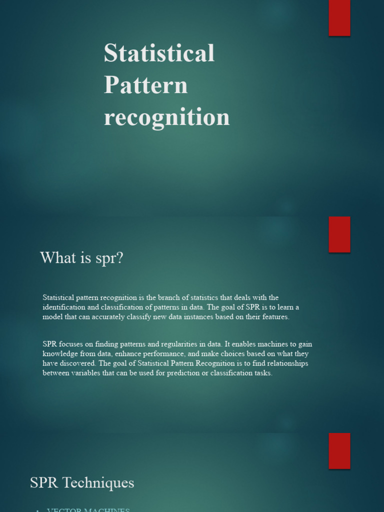 Statistical Pattern Recognition | PDF | Pattern Recognition | Statistical Classification
