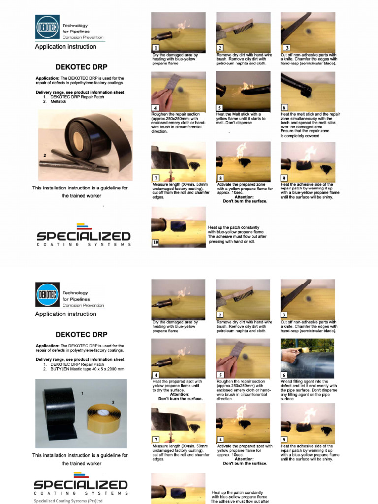 DRP Melt Stick Application Guide | PDF | Secondary Sector Of The ...