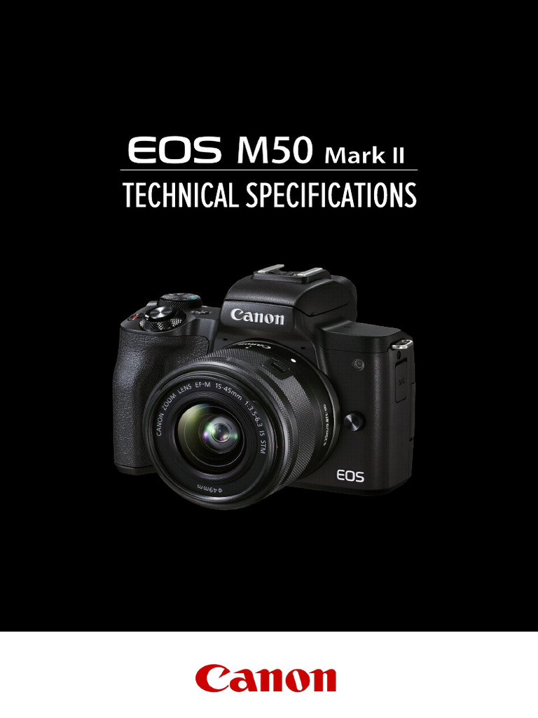 M50 Mark II Tech Sheet | PDF | Autofocus | Shutter (Photography)