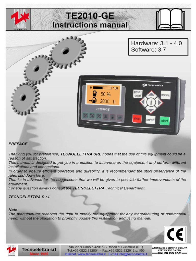 New Generator Manual | PDF