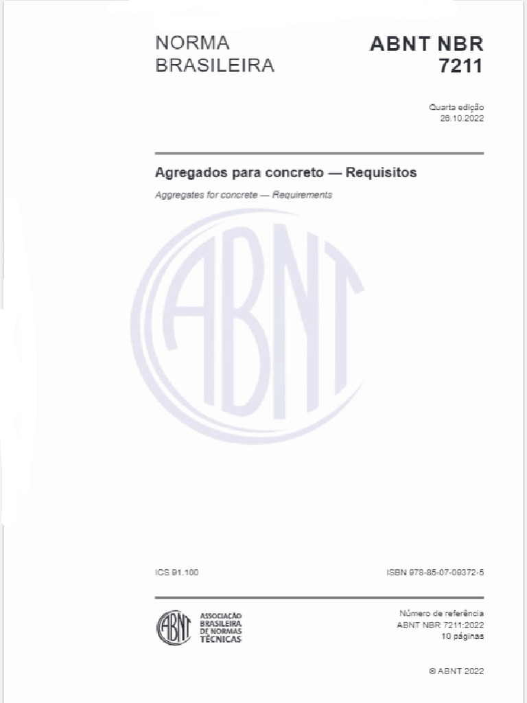 NBR 7211 2022 PDF Free | PDF