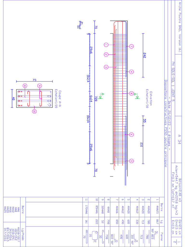 Poutre a34 Mod | PDF