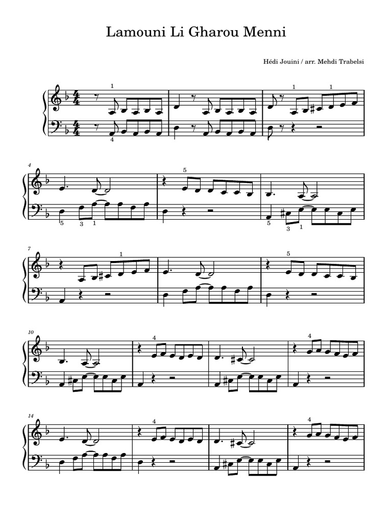 Lamouni Li Gharou Menni | PDF