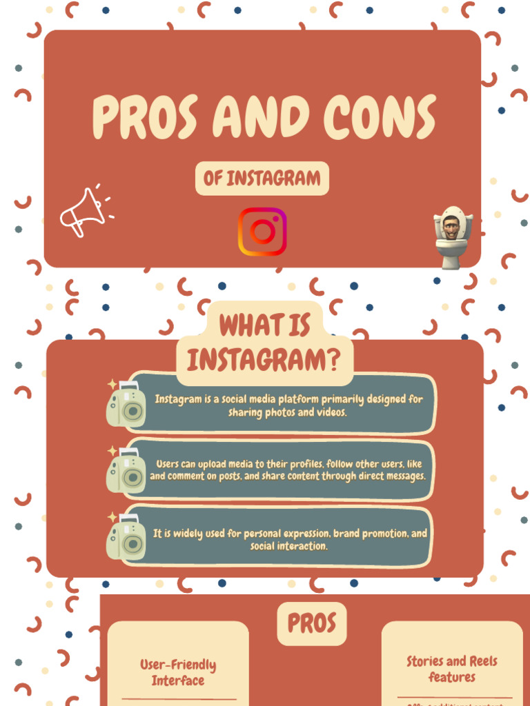 Pros and Cons of Insta | PDF | Popular Culture & Media Studies | Social Media
