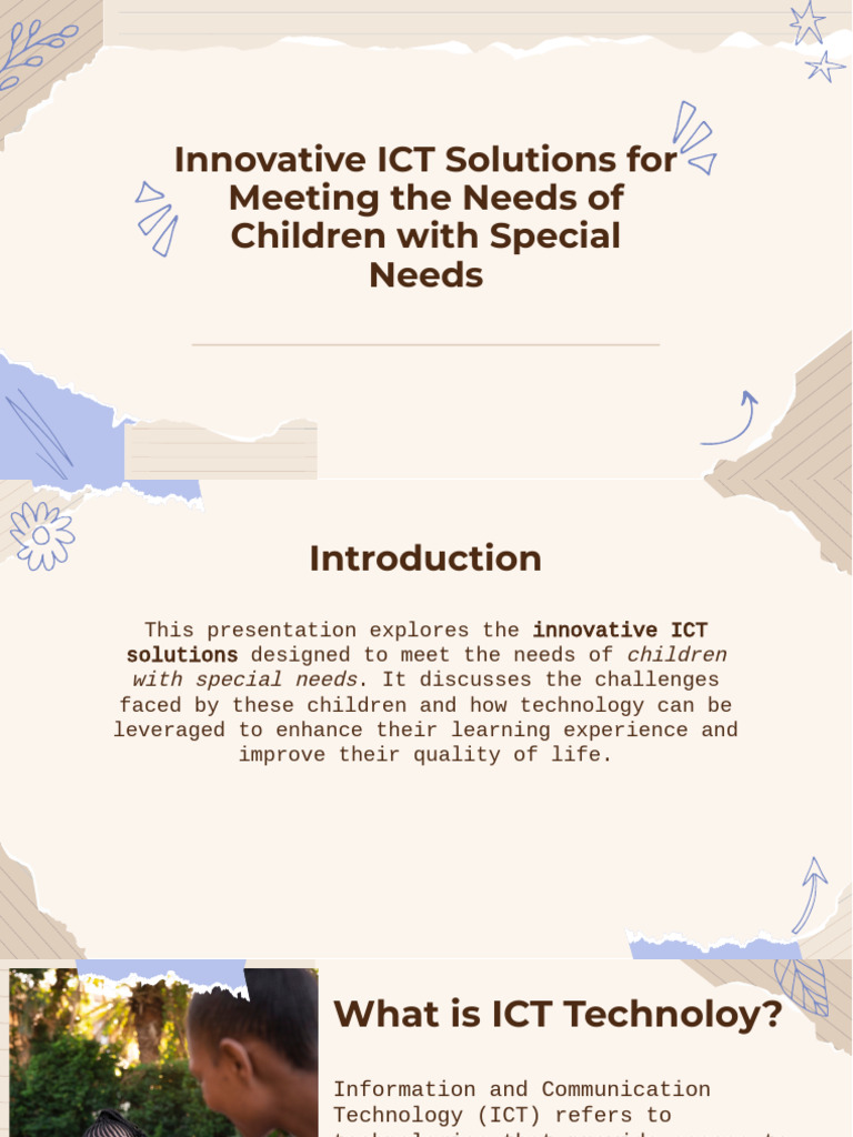 Role of ICT For Special Abled Children | PDF | Information And ...