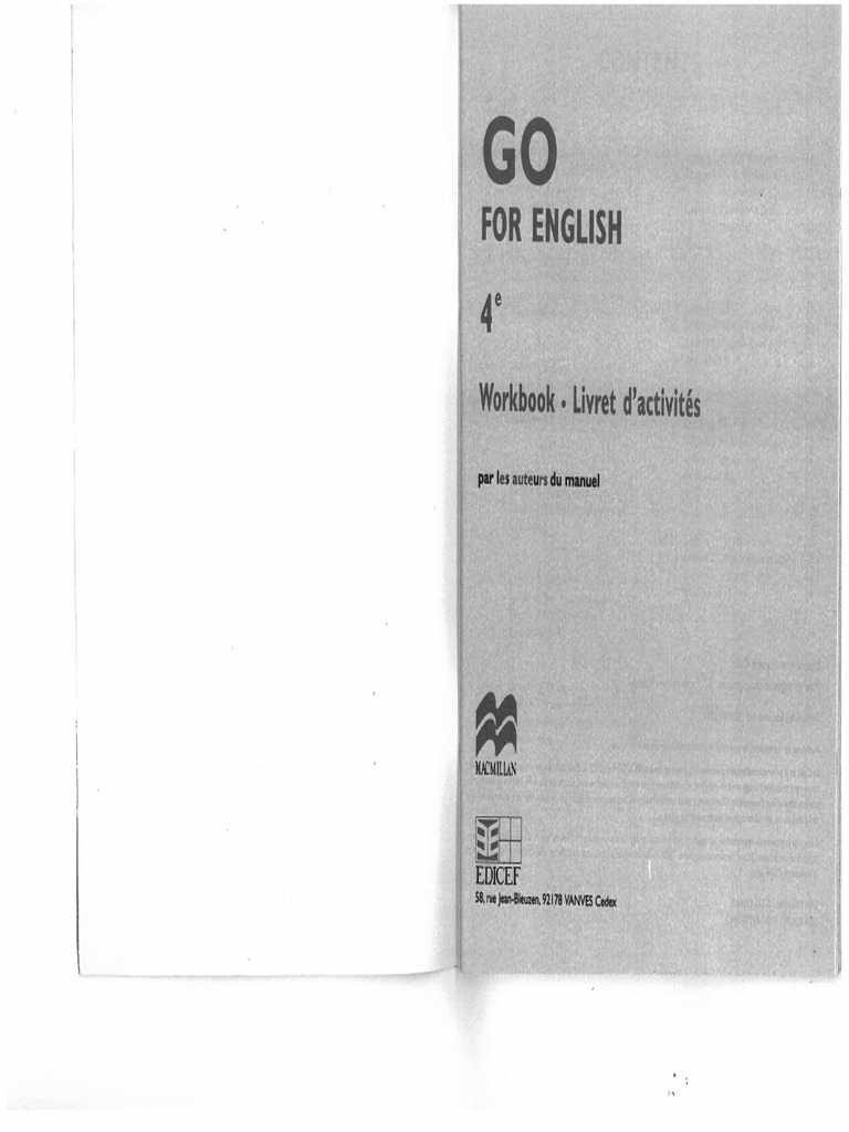 Go for English 4e - Workbook | PDF