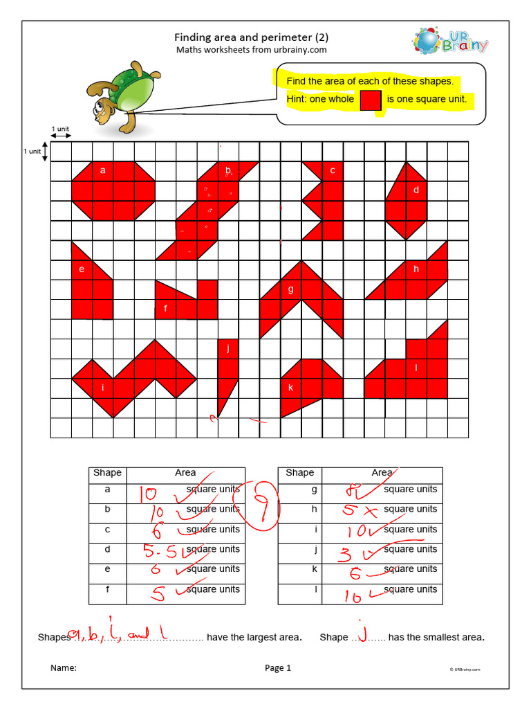 Finding Area and Perimeter 2 | PDF | Euclidean Geometry | Elementary ...