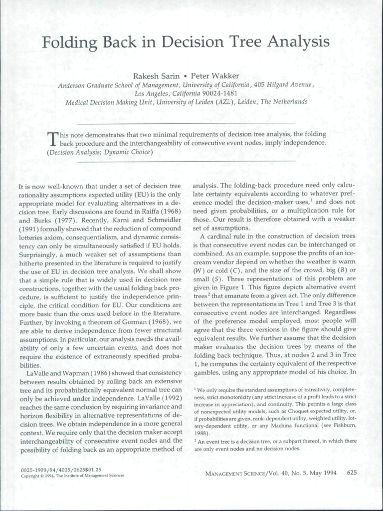 FoldingBack 1994 | PDF | Utility | Applied Mathematics