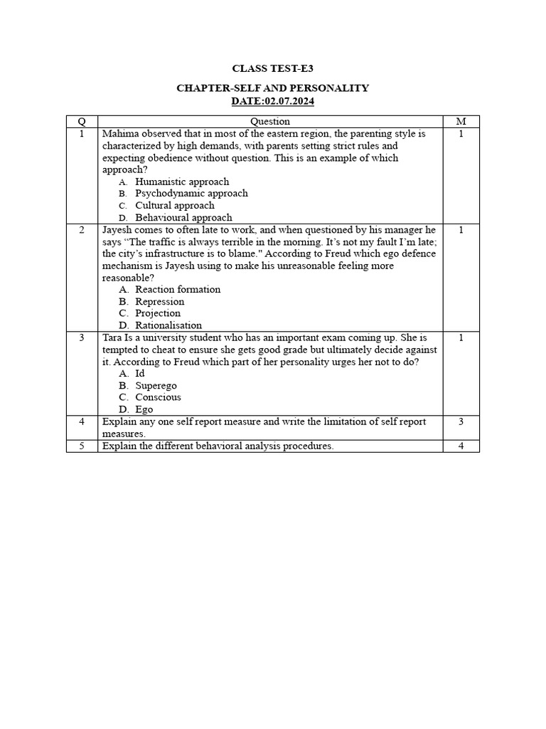 Class Test2 E3 | PDF