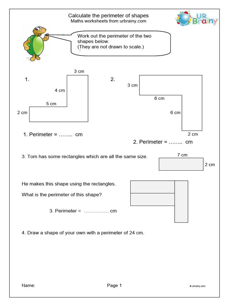 calculate-the-perimeter-of-shapes | Download Free PDF | Euclidean ...