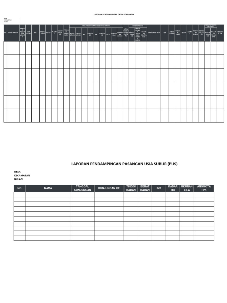 Laporan Pendampingan TPK Kesehatan | PDF