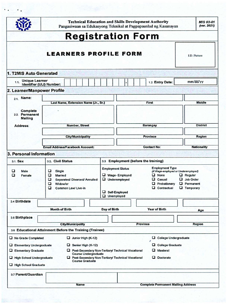 registration-form-1 | PDF